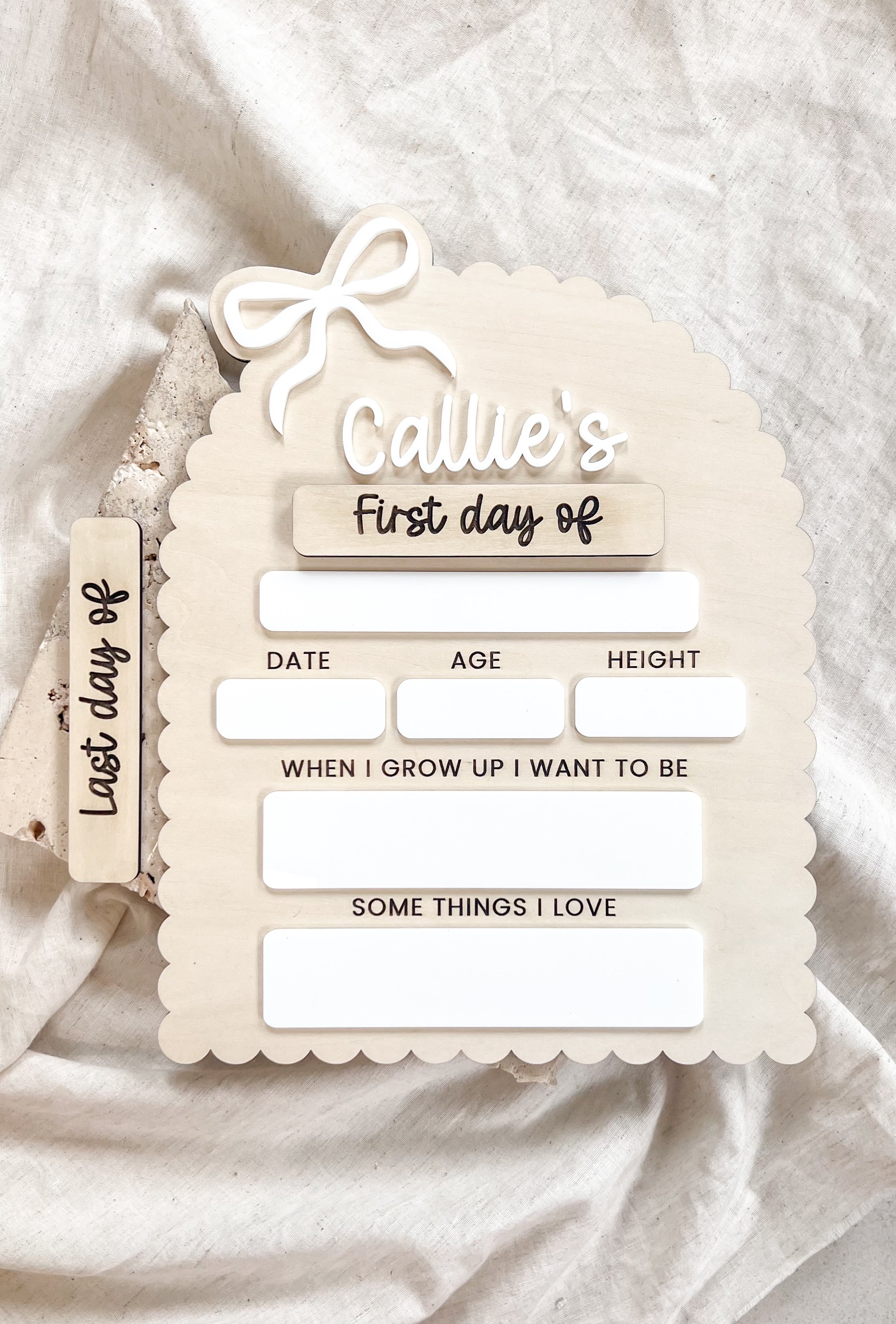 First Day Board - Bow – The Detailed Edit