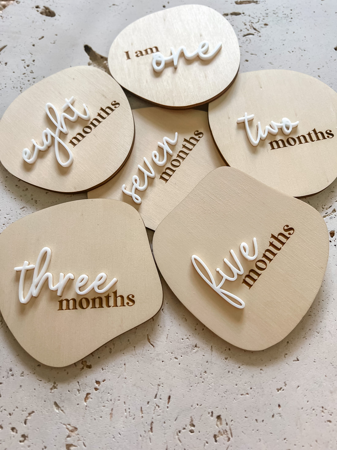 Milestone Plaques - Wooden Abstract Shapes – The Detailed Edit