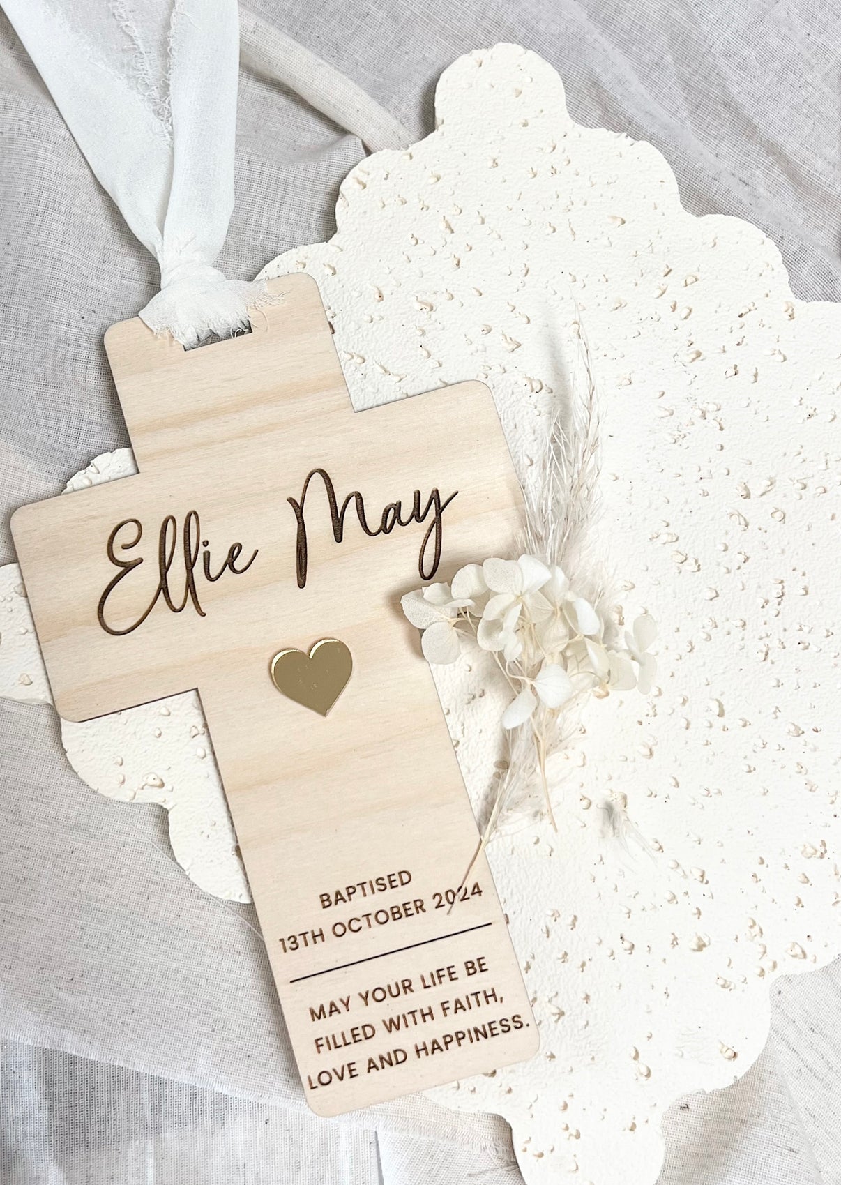 Keepsakes - Personalised Baptism Cross – The Detailed Edit